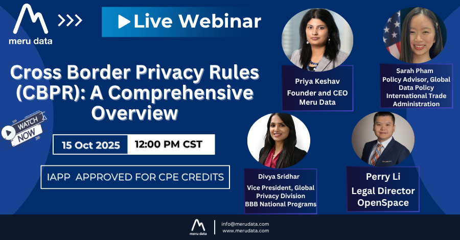 Webinar on Demand | Cross Border Privacy Rules (CBPR): A Comprehensive ...